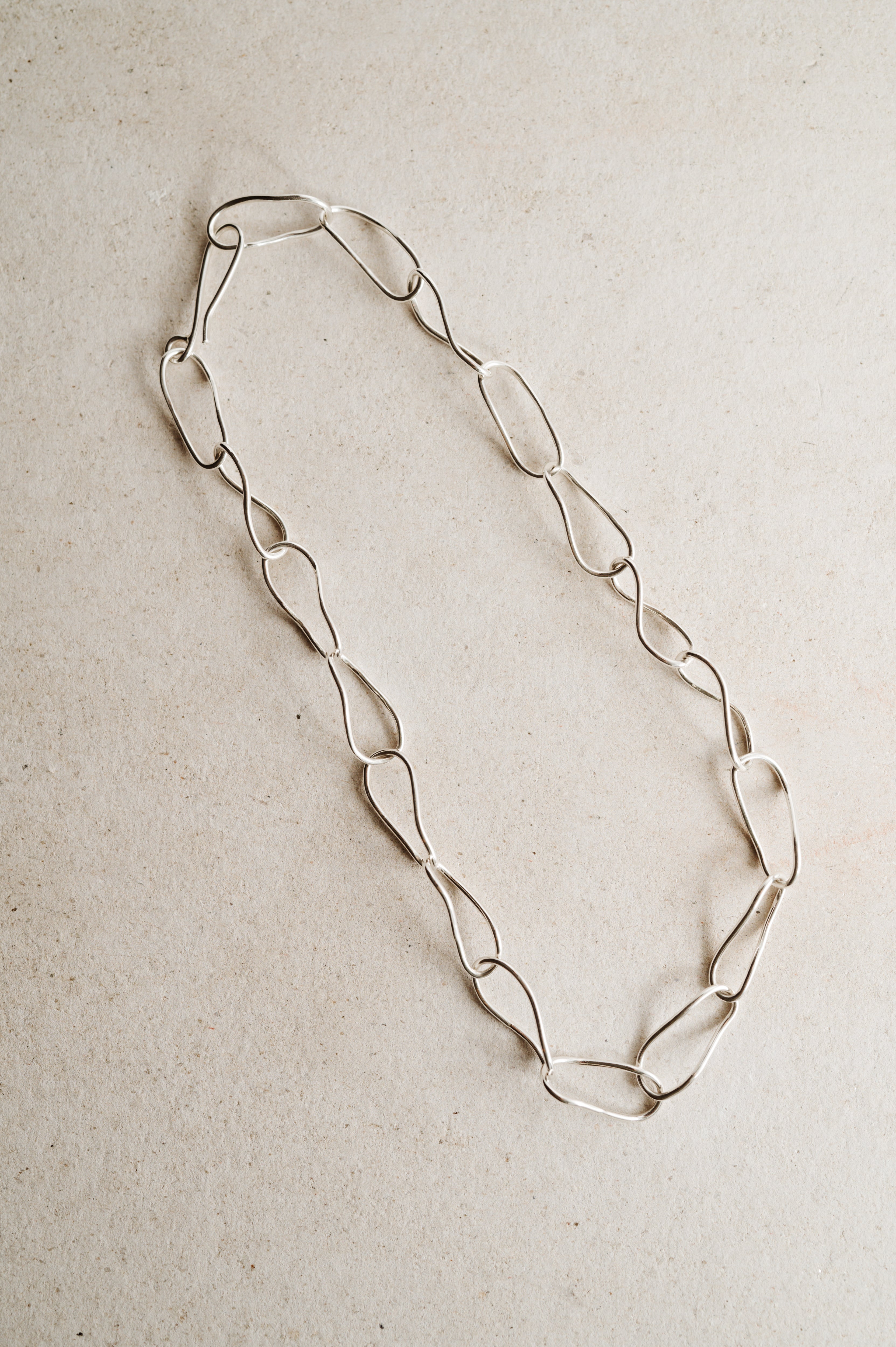 Recycled Sterling Silver Handmade Links Chain | Studio Adorn Jewellery