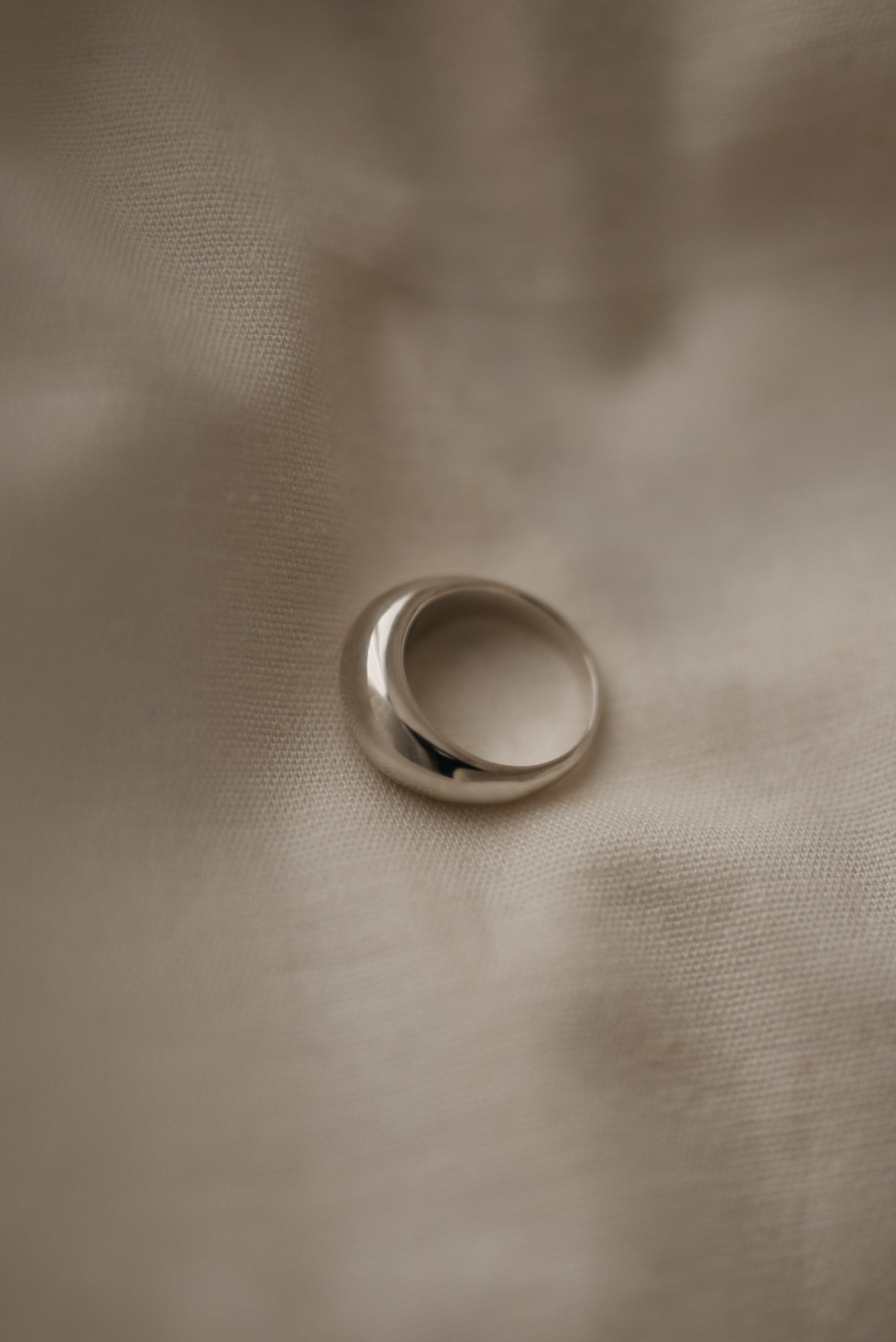 Eco Recycled Silver Fluid Ring | Studio Adorn Jewellery