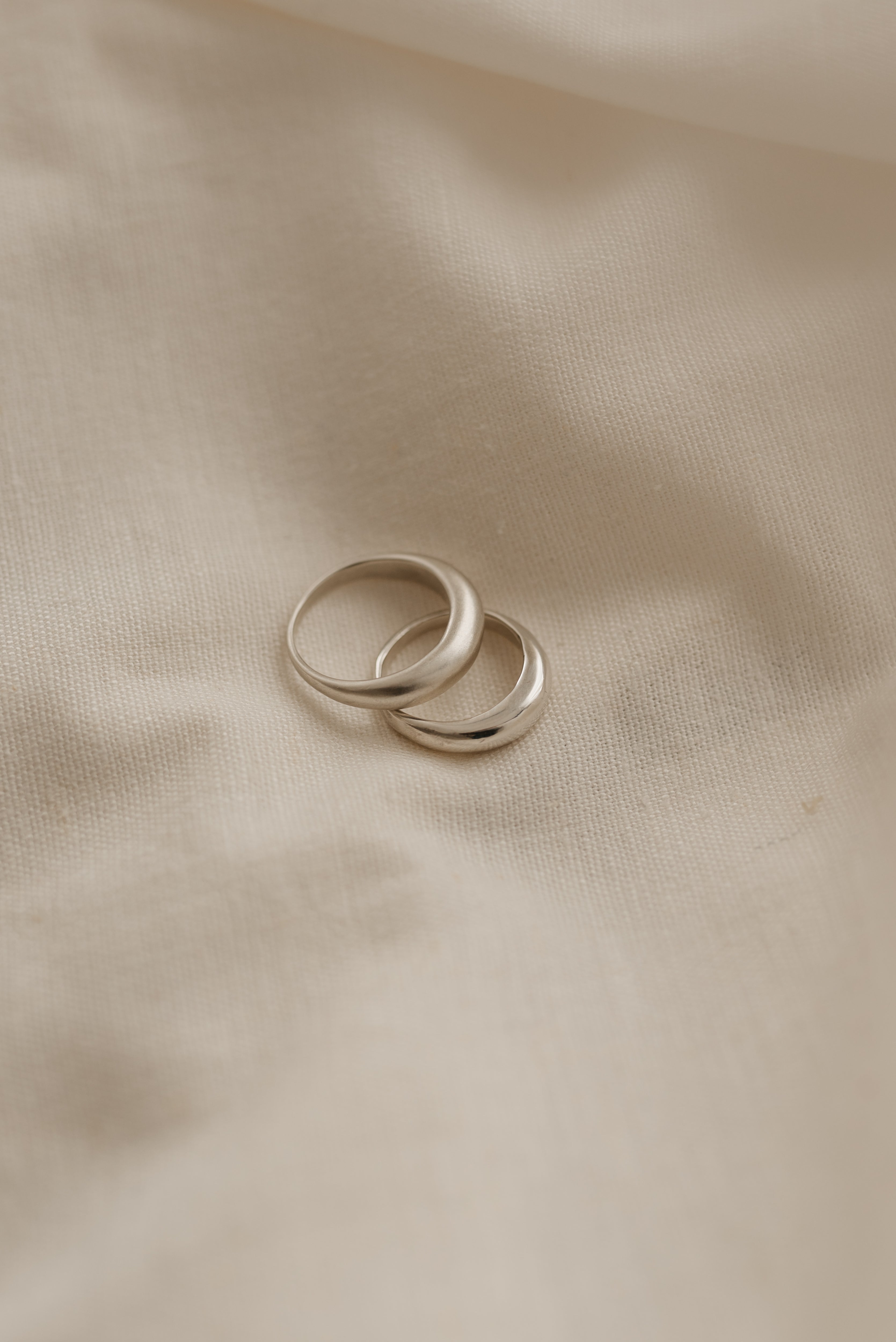 Eco Recycled Silver Fluid Ring | Handmade Jewellery By Studio Adorn